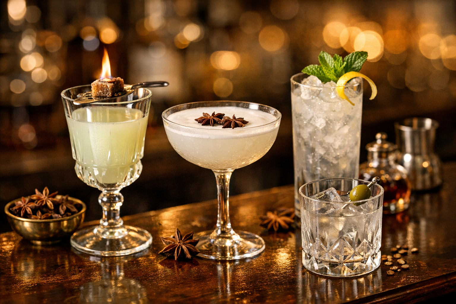 Coquetéis Licor de anis - Receitas & Guia
